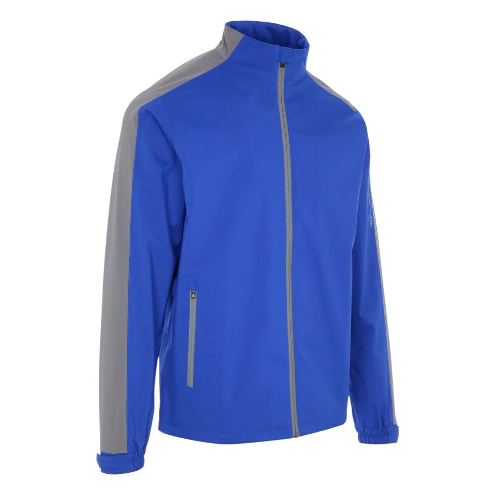 ProQuip Aqualite Pro Waterproof Golf Jacket Blue/Grey | Clarkes Golf