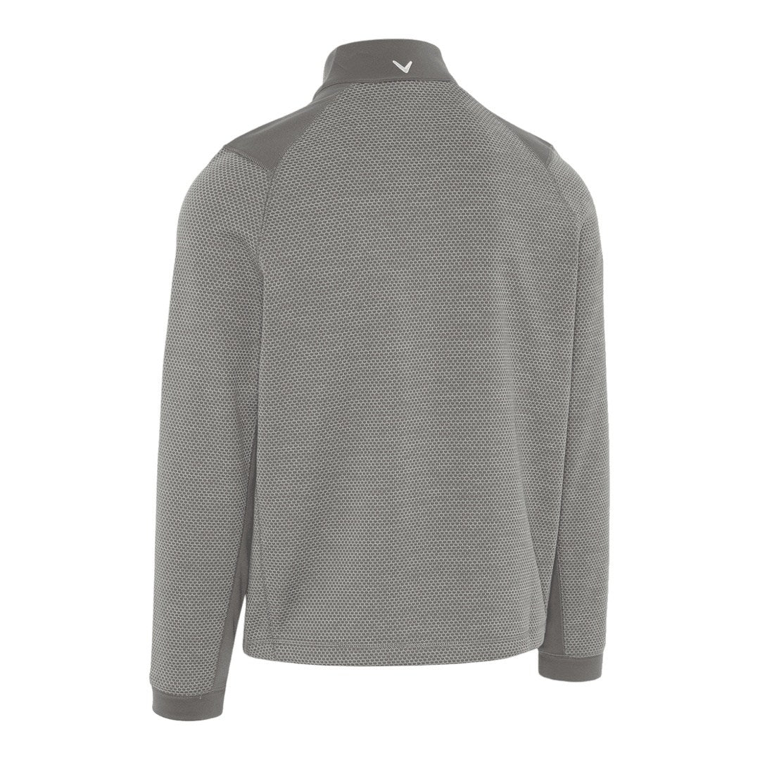 Callaway Hex Textured 1/4-Zip Golf Fleece CGKFD040 | Grey – Clarkes Golf