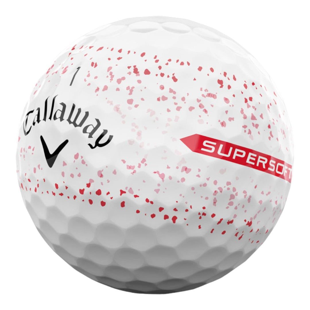 Callaway Supersoft 2024 Red Splatter Golf Balls – Clarkes Golf