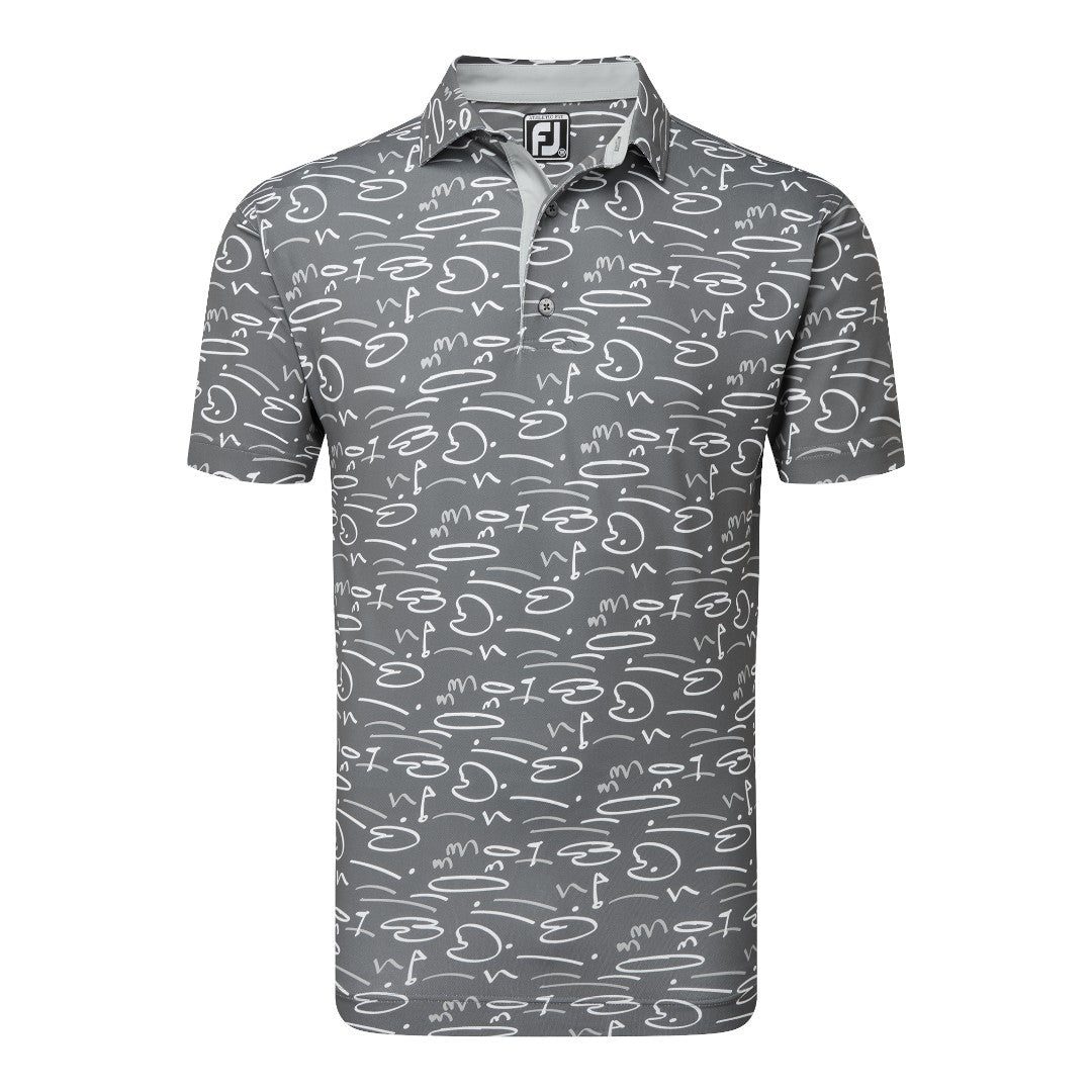 FootJoy Golf Course Doodle Pique Golf Polo Shirt 81582 – Clarkes Golf
