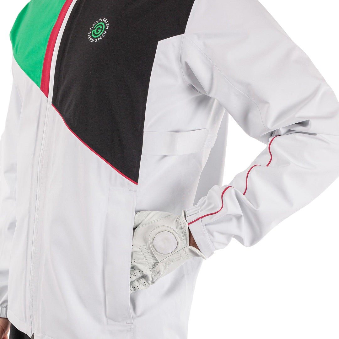 Galvin Green Apollo Gore-Tex Waterproof Golf Jacket | White/Black ...