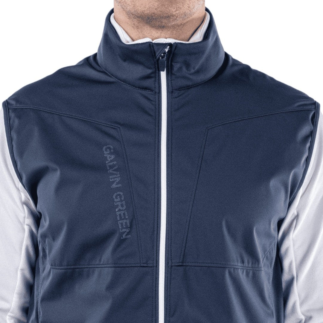 Galvin Green Lathan Interface-1 Golf Wind Vest | Navy/White – Clarkes Golf