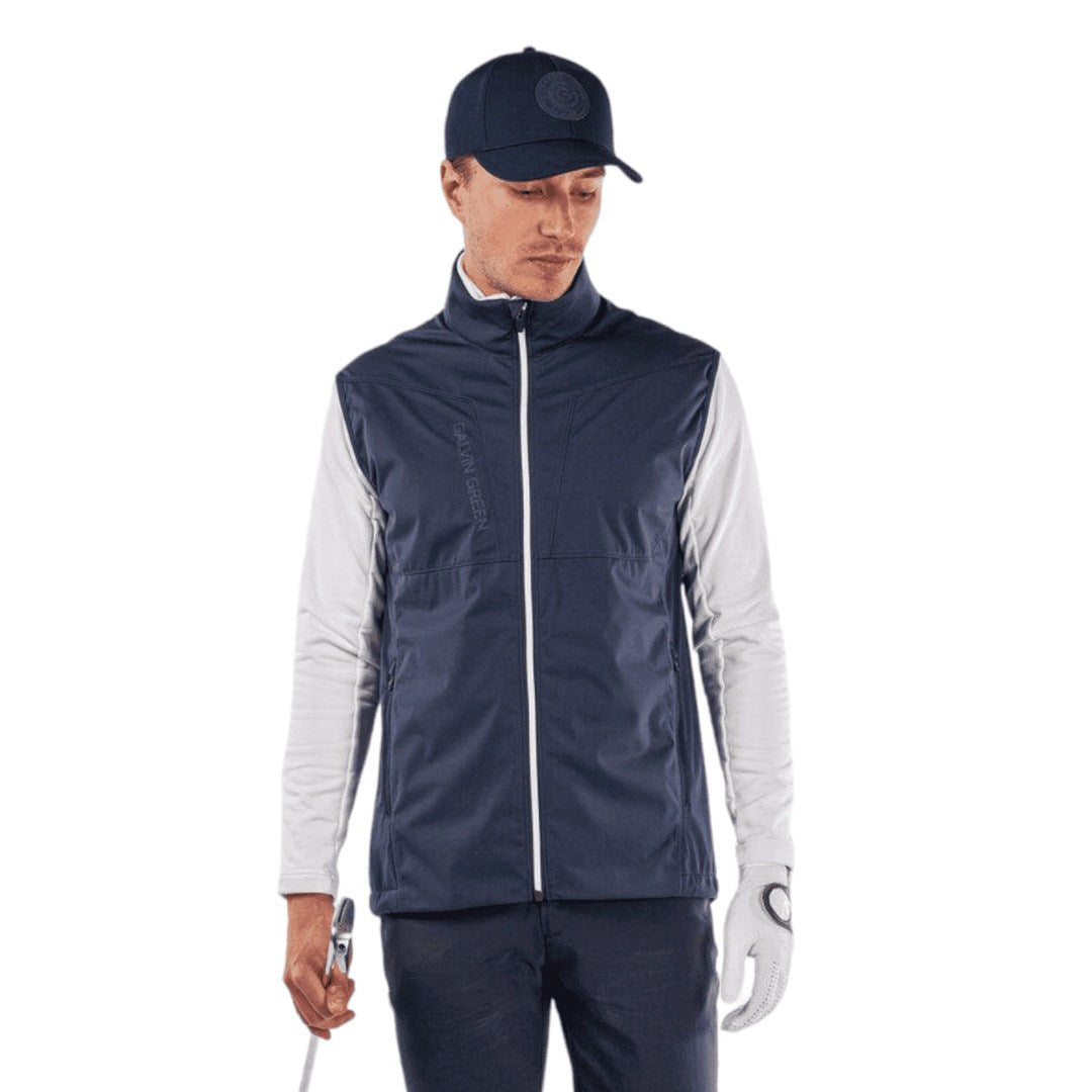 Galvin Green Lathan Interface-1 Golf Wind Vest | Navy/White – Clarkes Golf