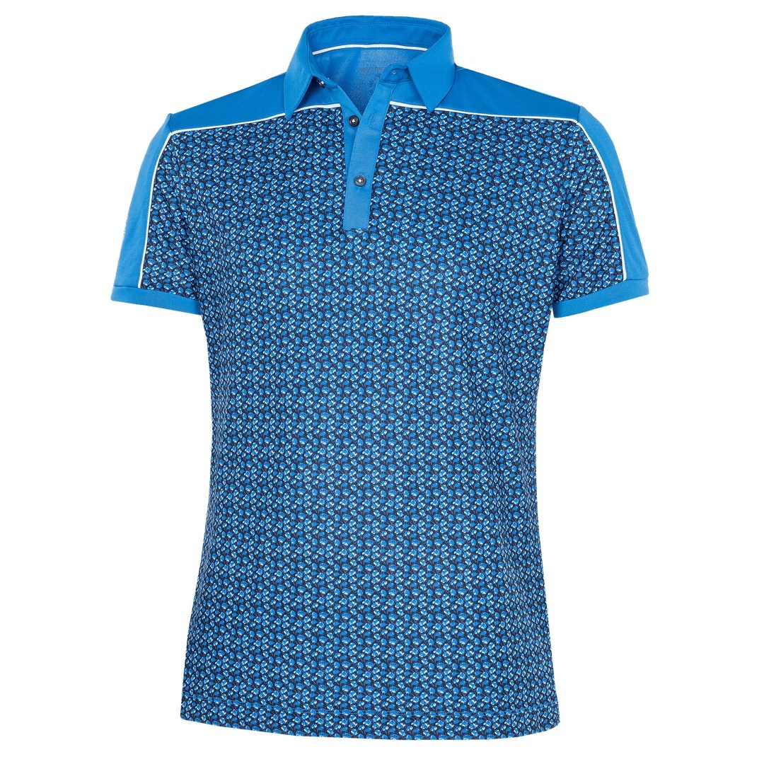 Galvin Green Millard Golf Polo Shirt G1373 | Blue Base Multi 63 ...