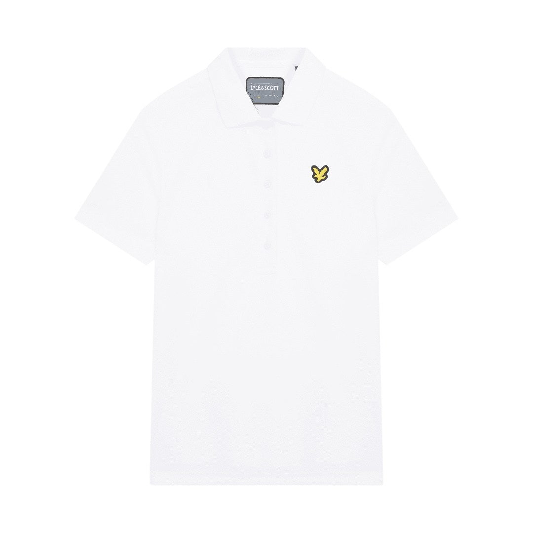 Lyle & Scott Ladies Ana Golf Polo Shirt SPW1860G | White – Clarkes Golf