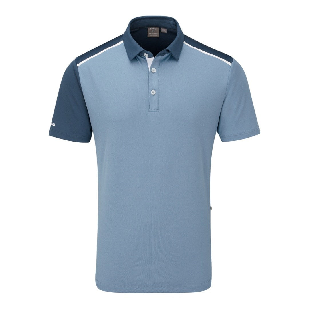 Ping Mack Golf Polo Shirt P03576 | Blue – Clarkes Golf
