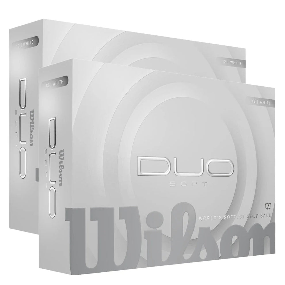 Wilson Duo Soft White Golf Balls | Double Dozen – Clarkes Golf