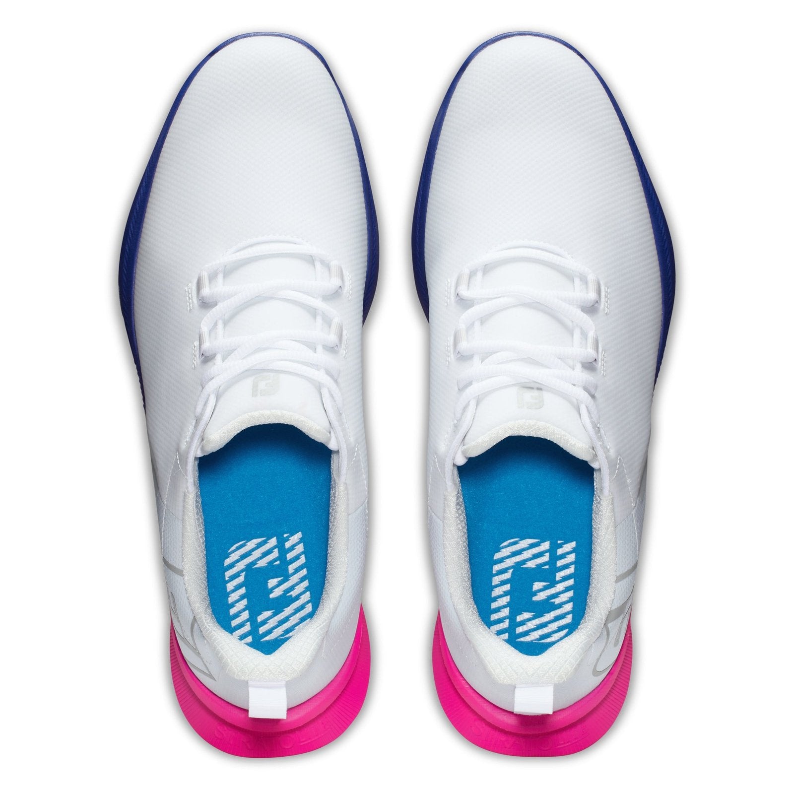 Footjoy Fuel Sport Golf Shoes 90547 | White/Pink/Blue – Clarkes Golf