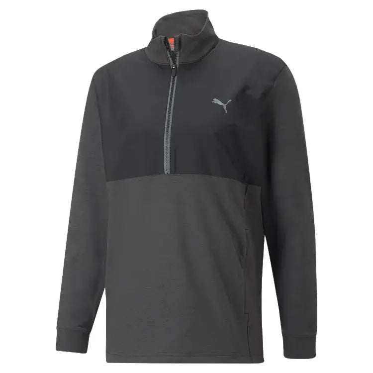 Puma Cloudspun 1/4 Zip Golf Mid Layer 537066 | Puma Black 01 – Clarkes Golf